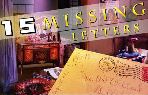 15 Missing Letters - at hidden4fun.com