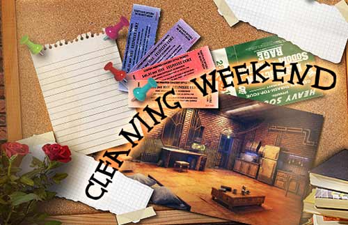 Cleaning Weekend - at hidden4fun.com